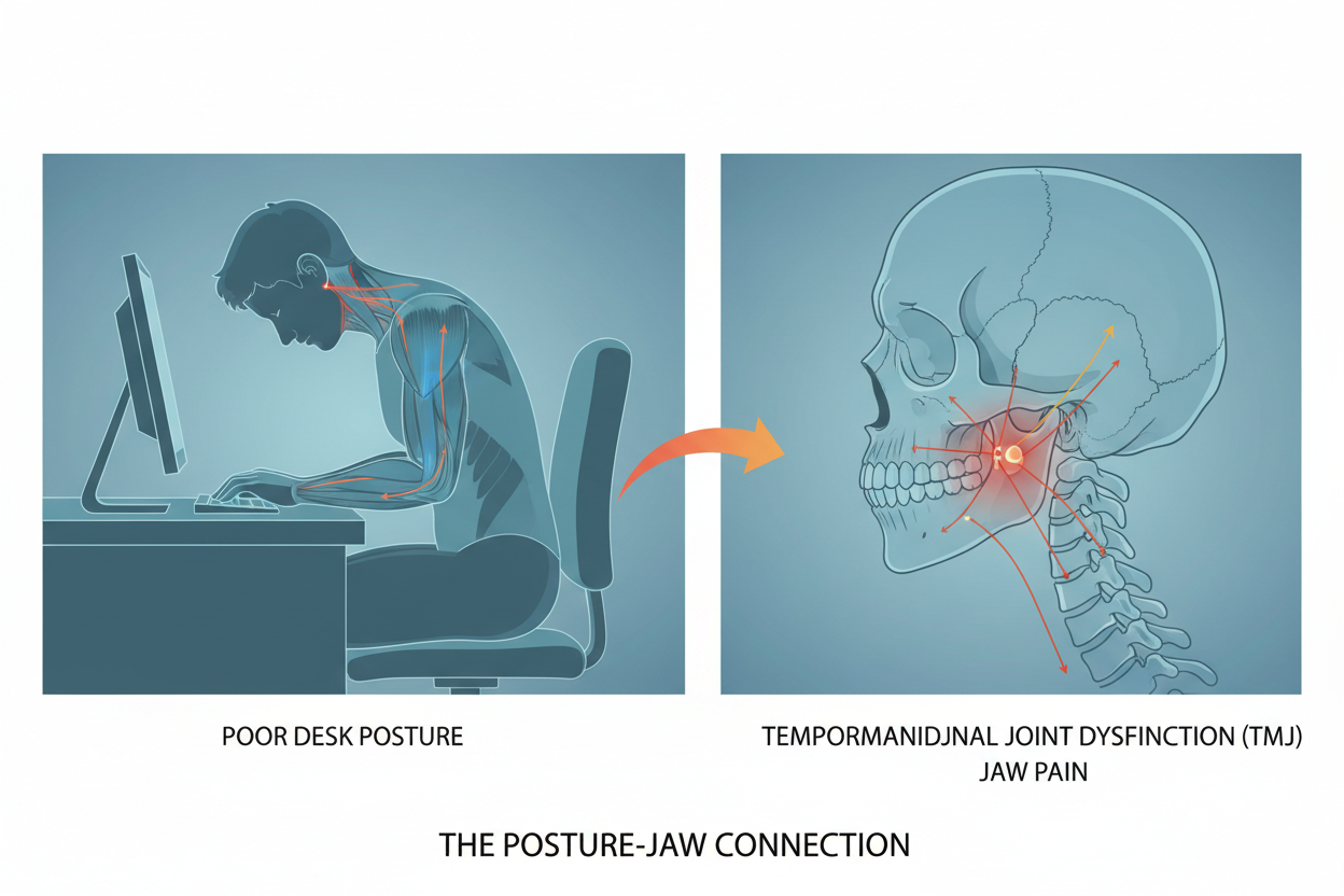 Is Your Desk Job Hurting Your Jaw? The Posture–Jaw Connection Explained ...